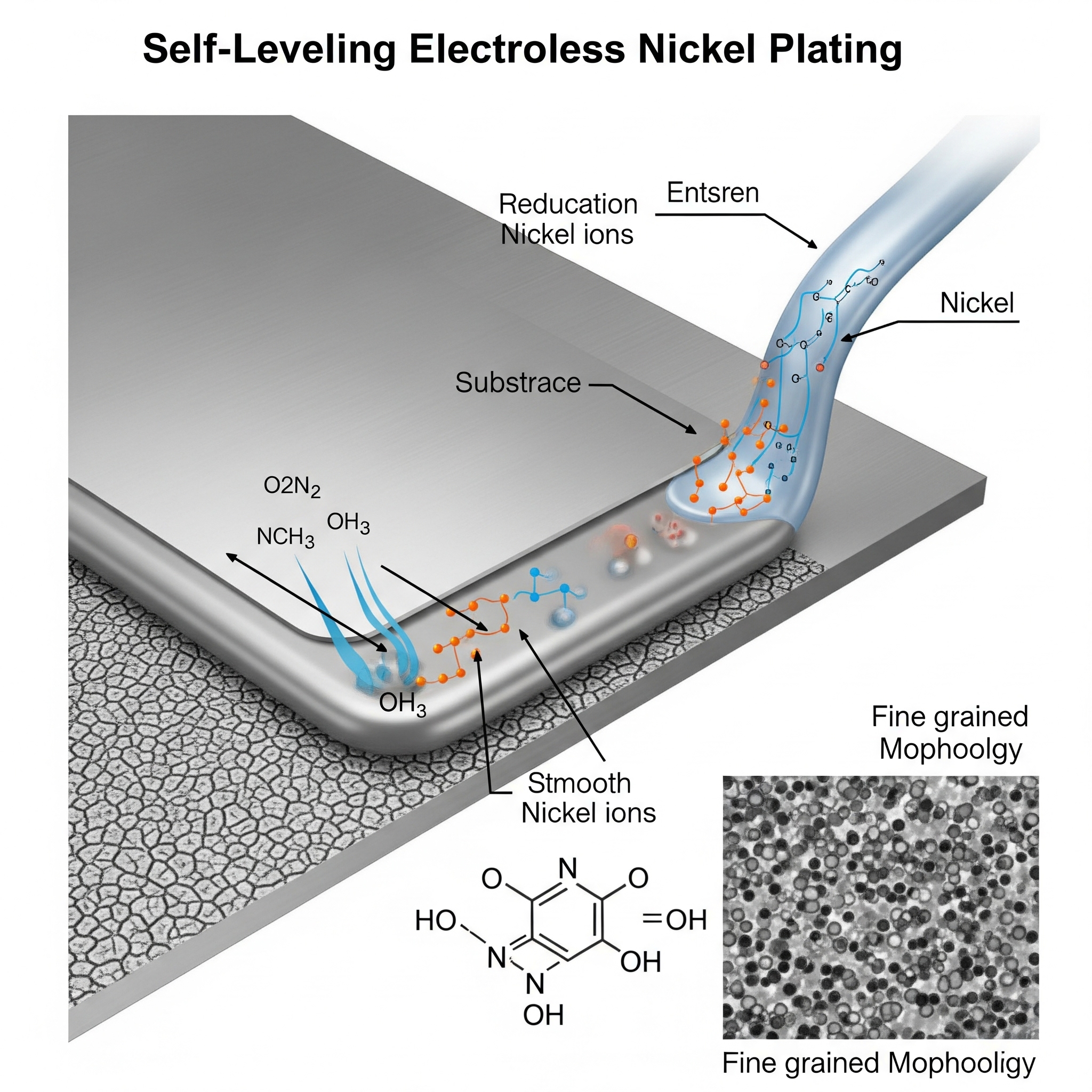 Nichelatura chimica autolivellante: superfici uniformi